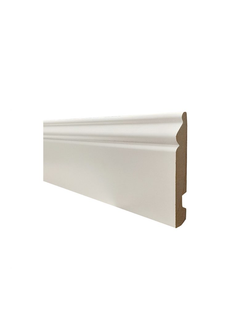 Zócalo con Moldura MDF Hidrófugo Lacado Blanco - Maderas San Pascual, S.L.